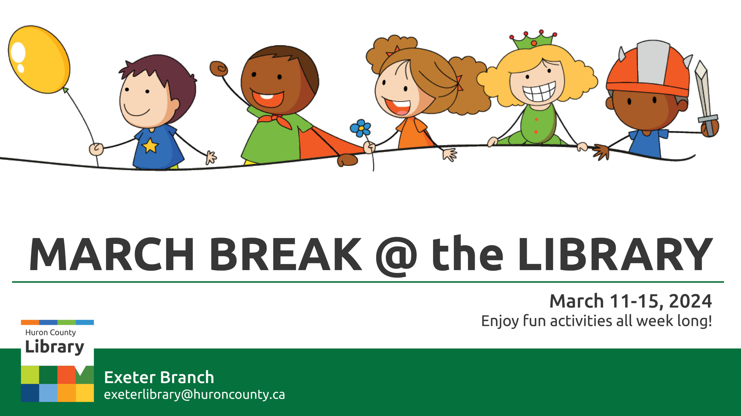 March Break – Exeter | Huron County Library