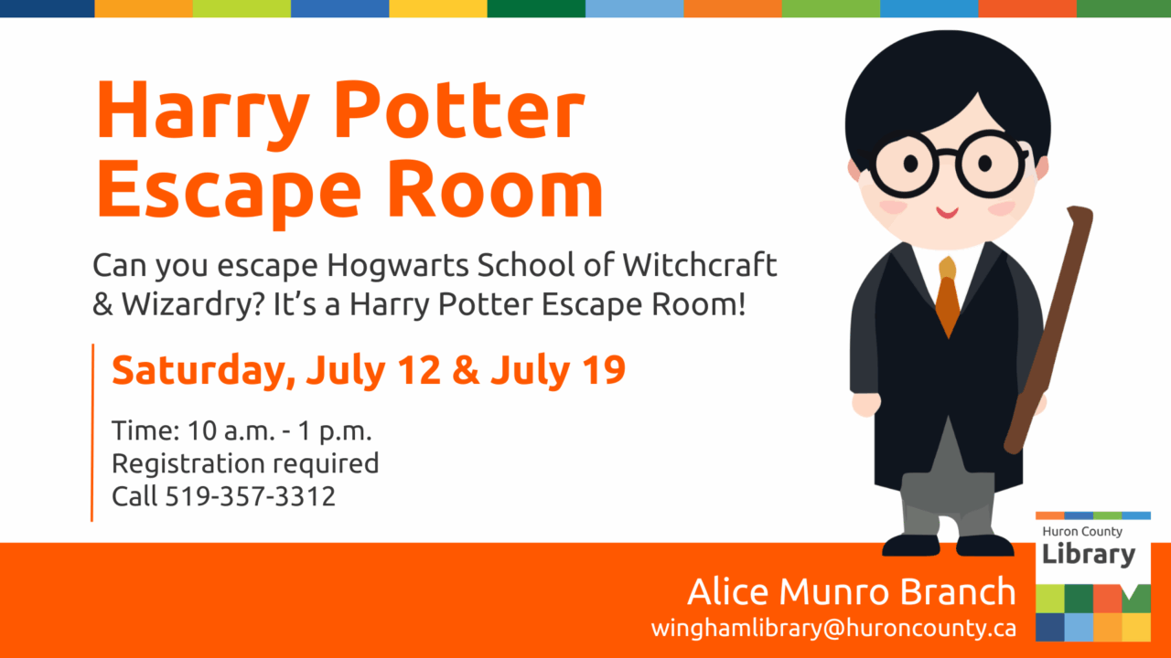 Harry Potter Escape Room – Alice Munro Branch | Huron County Library
