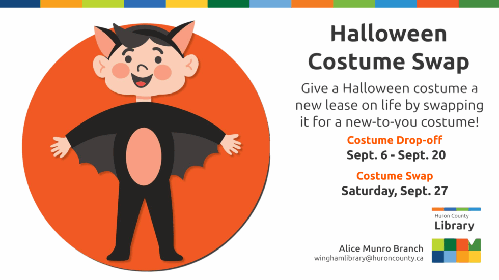 Halloween Costume Swap – Alice Munro Branch, Wingham | Huron County Library